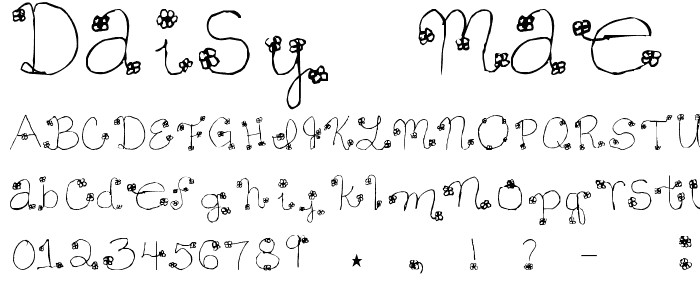 Daisy Mae Font Fancy Curly